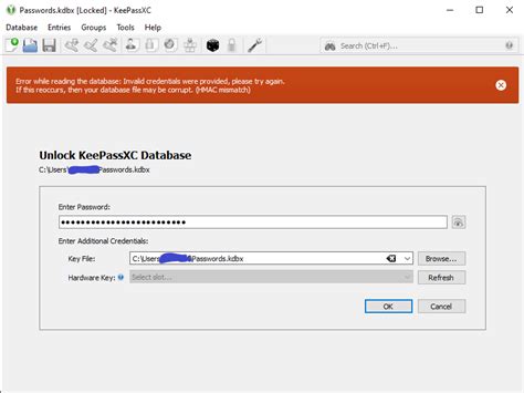Error Cannot Read And Load Kdbx Files Keepass After Upgrading To 2