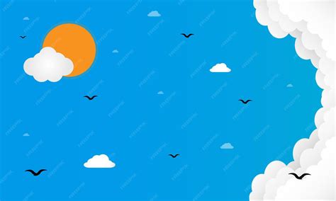 Premium Vector Summer Day Background Template Vector Illustration