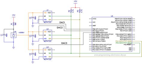 Library For Mcp4725 Dac For Avr Microcontrollers Programming Electronics Diy