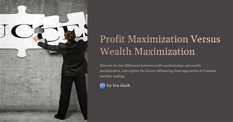 Profit Maximization Versus Wealth Maximization