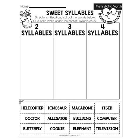 Summer Early Finishers 2nd Grade Ela Multisyllabic Words Sweet Sentences Worksheets