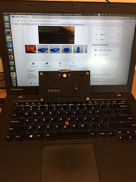 Digilent Basys 3 Xilinx Artix 7 Fpga Trainer Board Case Free 3d Model On