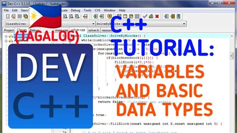 C Tutorial Variables And Basic Data Types Channel Name Change YouTube