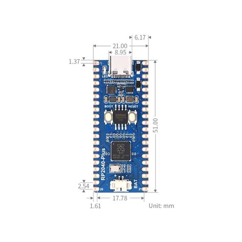 Waveshare RP2040 Plus 4MB WS 20290