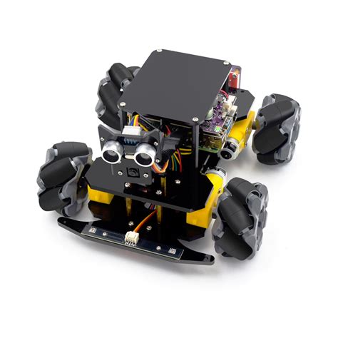 Adeept 4wd Mecanum Wheel Smart Car Kit For Raspberry Pi 5 4b 3b 3b Board Not Included Line