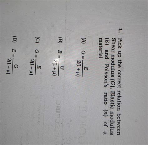 1 Pick Up The Correct Relation Between Studyx