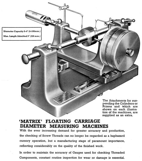 Matrix Floating Carriage Diameter Measuring Machines