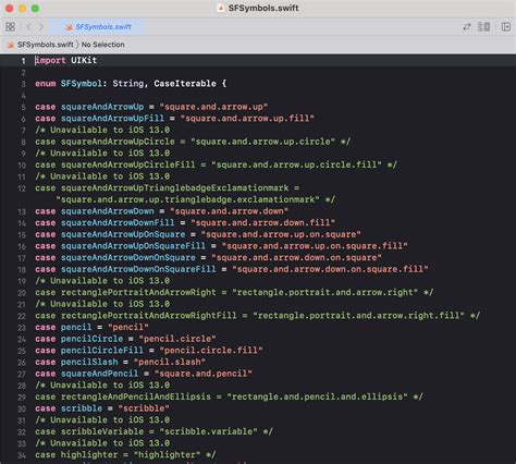 Github Littleossasfsymbolsswiftfilegenerator Generate Sf Symbols