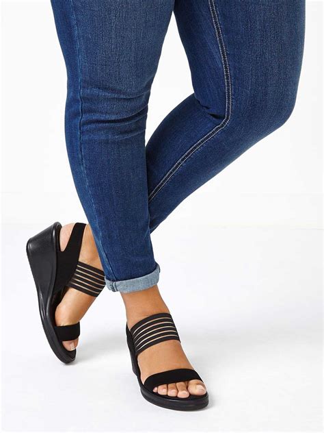 Skechers Wide Width High Heel Wedge Sandals Penningtons