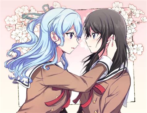 Matsubara Kanon And Okusawa Misaki Bang Dream Drawn By Aoiro050