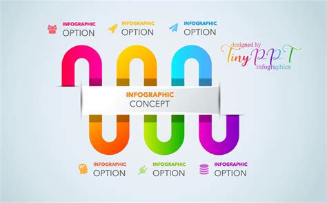 Timeline Curved Infographic Concept TinyPPT