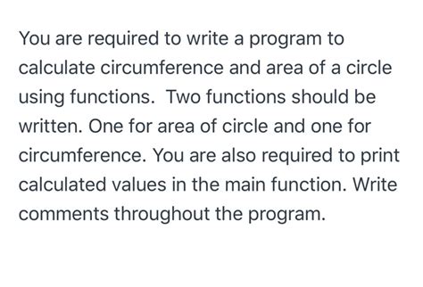 Solved You Are Required To Write A Program To Calculate Chegg