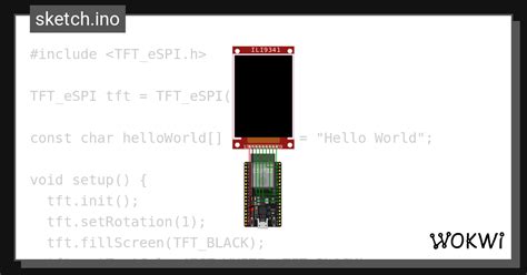 Esp Tft Interface Wokwi ESP STM Arduino Simulator