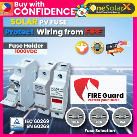Pv Fuse Solar Dc Fuse Holder Ce Tuv Solar Pv 30a 20a 15a 1000v Dc Thermal Fuse Base For Pv