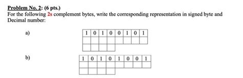 Solved Problem No 2 6 Pts For The Following 2 S