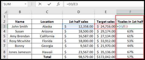 Apply Percentage Format Excel Shortcut