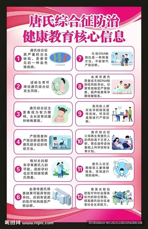 唐氏综合征防治海报设计图广告设计广告设计设计图库昵图网