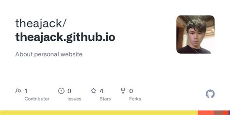 Github Theajack About Personal Website