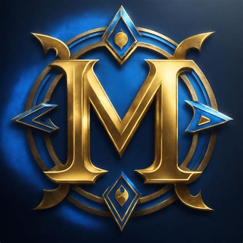 Premium Ai Image Free M Letter Gaming Logo
