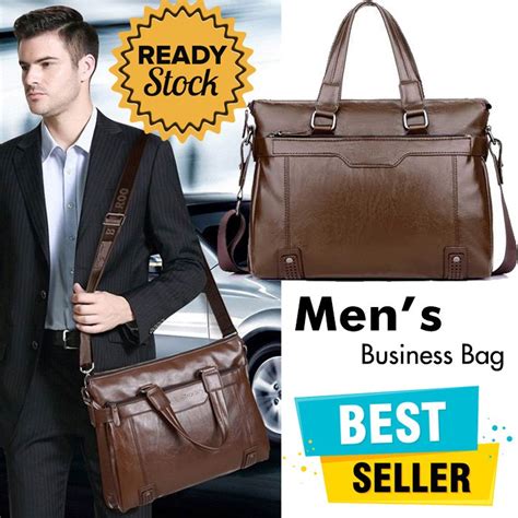 Jual Tas Selempang Pria Terbaru Formal Tas Jinjing Kerja Bisnis Laptop Slempang Cowok Kulit