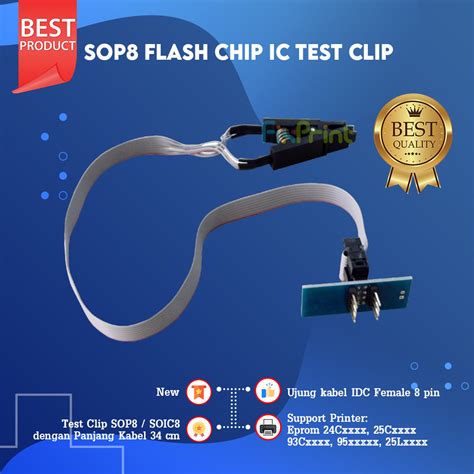 Jual Sop8 Flash Chip Ic Test Clip Ic Eprom Eeprom Bios Rom Socket Programmer Ic Tools