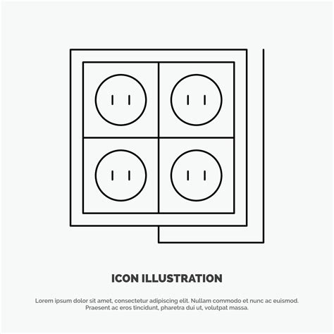 Building Construction Plug Socket Tool Line Icon Vector 15218010 Vector Art At Vecteezy