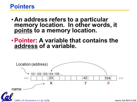 Cs61c L03 Introduction To C Pt 1 1 Garcia Fall 2014 © Ucb Senior