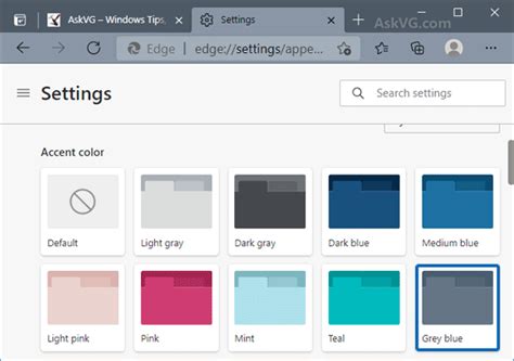 Tip Customize Microsoft Edge Ui And Theme Using New Accent Color Feature Askvg