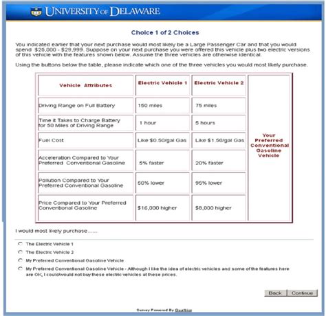 Sample C EV Choice Question Download Scientific Diagram