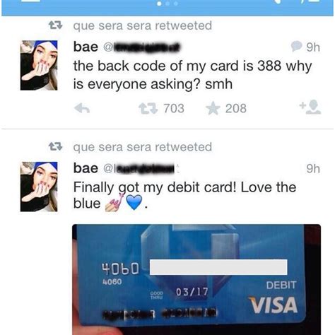 Credit Card Picture And Tweet Posted On Twitter Download Scientific Diagram