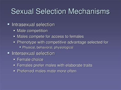 PPT Sexual Selection PowerPoint Presentation Free Download ID