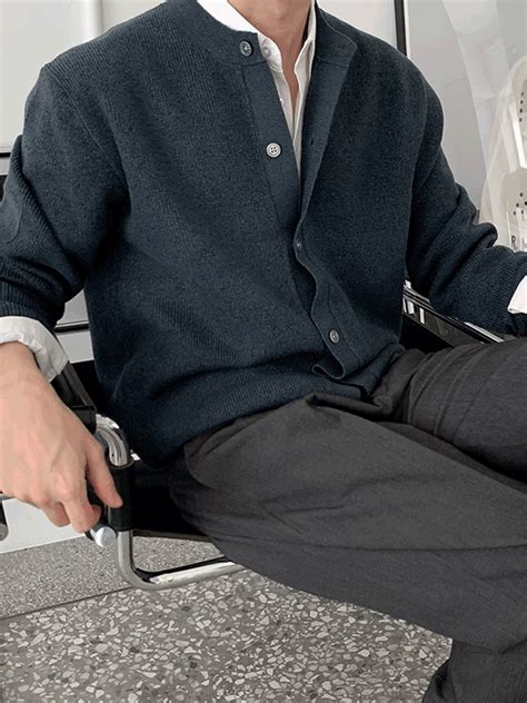 센트클로 로비 하찌 라운드 가디건 7color 위시버킷