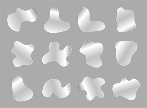 Abstract Blob Silver Color Silver Metal Liquid Element Metal Organic Abstract Blob Silver Color Silver Metal Liquid Element Metal Organic