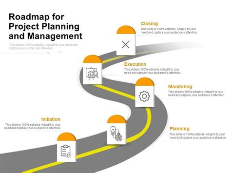 Roadmap For Project Planning And Management Ppt PowerPoint Presentation Icon Display PDF
