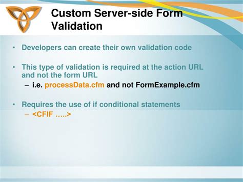 ppt form handling validation and functions powerpoint presentation