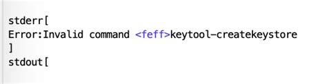 Unable To Create Keystore Please Make Sure The Location Of The