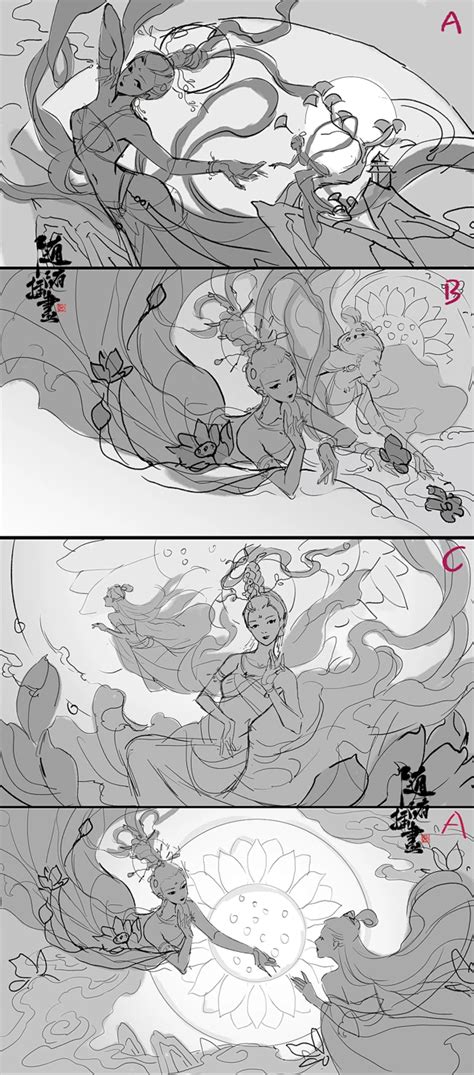 倩女x新神榜杨戬电影联动海报养猫画画的随随插画师作品涂鸦王国 花瓣网