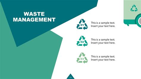 Waste Management Industry Bullet Points Template SlideModel