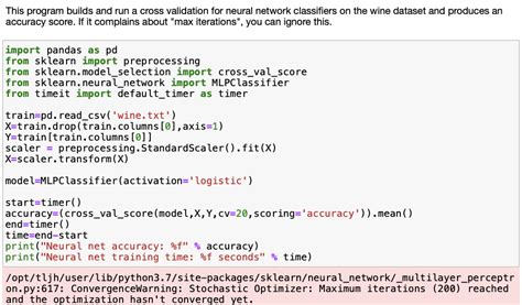 Solved This Program Builds And Run A Cross Validation For Chegg