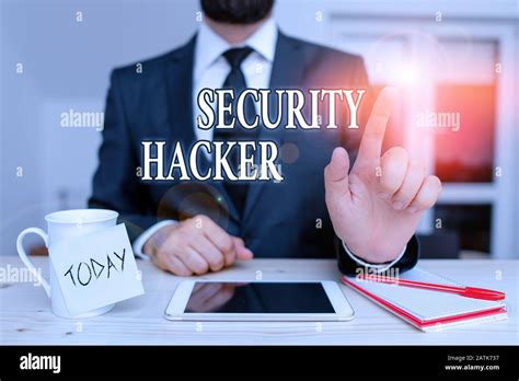 Conceptual Hand Writing Showing Security Hacker Concept Meaning Someone Who Explores Methods