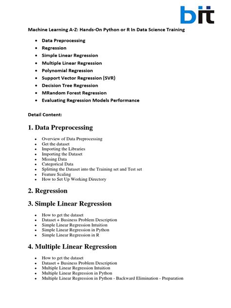 Machine Learning Regression Models Hands On Python R Pdf