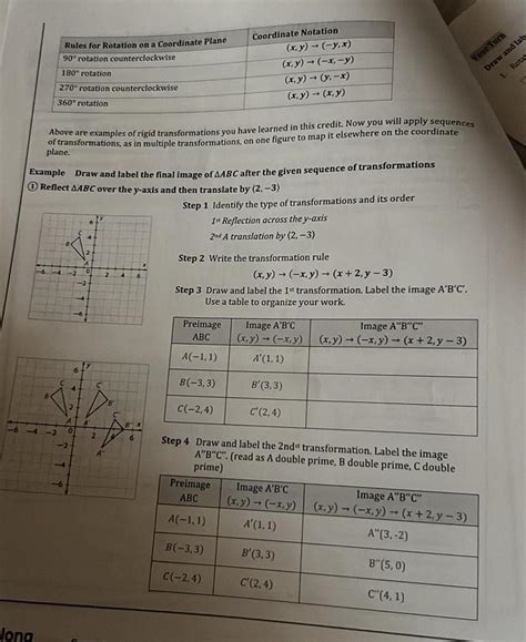 [answered] rules for rotation on a coordinate plane 90 rotation kunduz