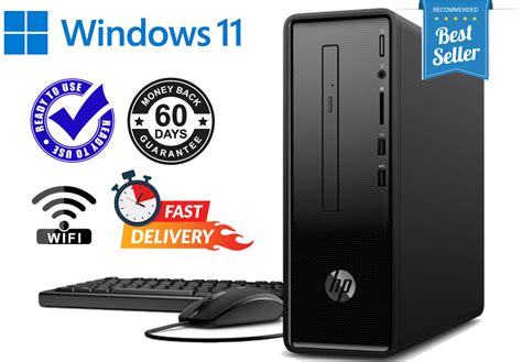 Hp Desktop Computer Windows 11 12gb 256gb Ssd 1tb Ubuy India