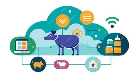 Premium Vector A Cloudbased Platform That Integrates Data From