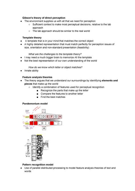 Lecture 3 Perception Object Recognition Gibsons Theory Of Direct
