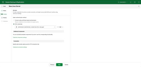 Step 3 Specify Credentials And Ssh Settings User Guide