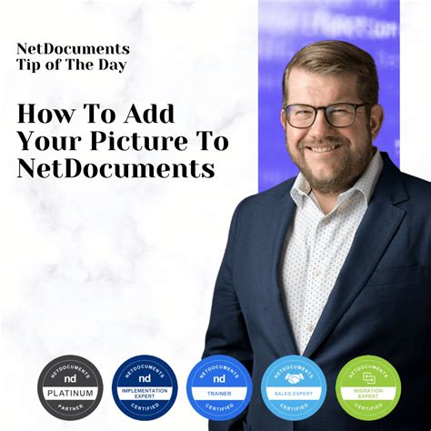 How To Add Your Picture To NetDocuments Optiable