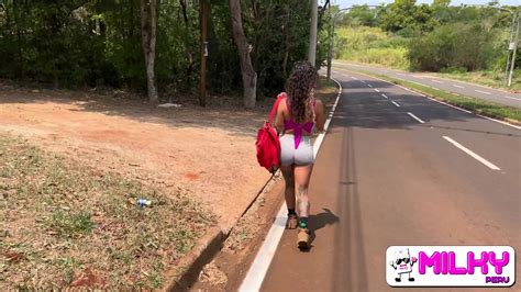 We Almost Got Caught Fucking In The Woods With A Horny Stepmom