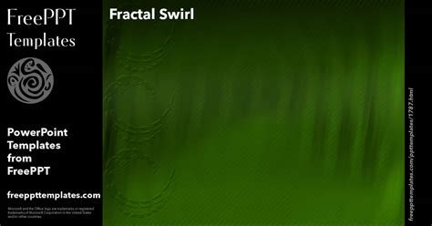 Fractal Swirl Powerpoint Templates Fractal Swirl Powerpoint Templates