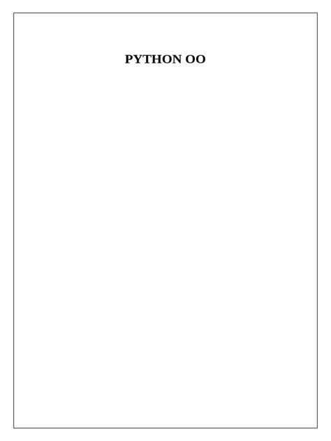 Python Oo Pdf